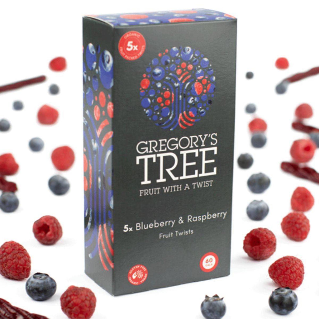 Gregorys Tree Blueberry & Raspberry Fruit Twist Multipack (18gx5) x 10 ...